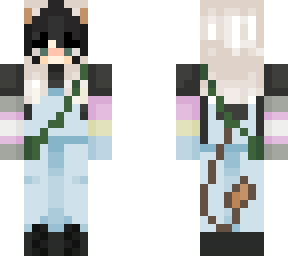 Demi girl and pan pride | Minecraft Skin