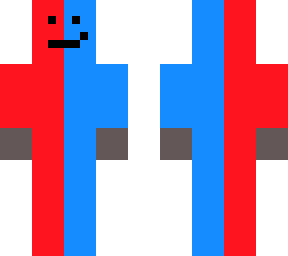 red and blue guy | Minecraft Skin