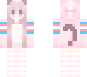 Trans Cat girl skin | Minecraft Skin
