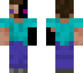 8Bit Enderman Steve | Minecraft Skin