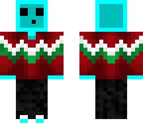 christmas blue slime | Minecraft Skin