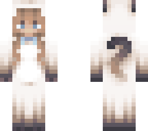 KITTY WONZY matching girl | Minecraft Skin