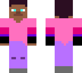 Cute Pink Steve | Minecraft Skin