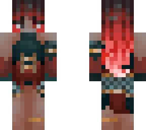 Nether Demon Medieval Girl | Minecraft Skin