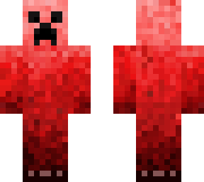 Red Fade Creeper | Minecraft Skin
