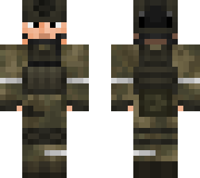Russian / Chechen Operator - A-TACS FG Camoflauge - Var.2 | Minecraft Skin