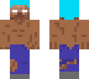 steve super sayain blue | Minecraft Skin