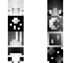 ~Monochrome PFP~ - part 1 [Body Base] | Minecraft Skin