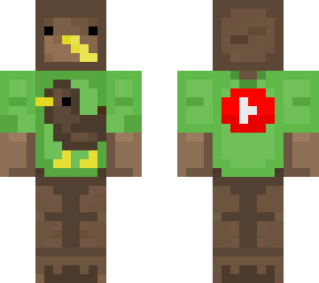 Kiwi Bird With Side Nose | Minecraft Skin