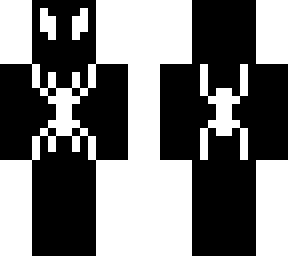 symbiote spiderman | Minecraft Skins