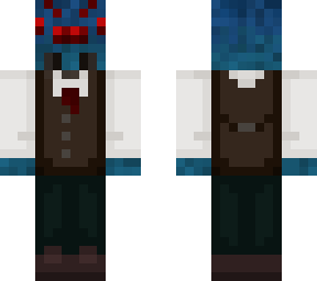 Cave spider with vest (edited from dapper spider) | Minecraft Skin