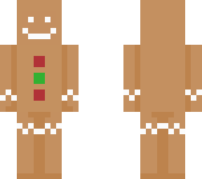 Gingerbread Man Cookie | Minecraft Skin