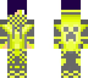 Neon Headset and Mask Yellow/Grey | Minecraft Skin