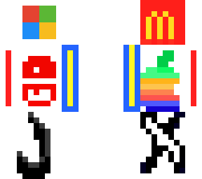 Pog Taskbar Icons | Minecraft Skin