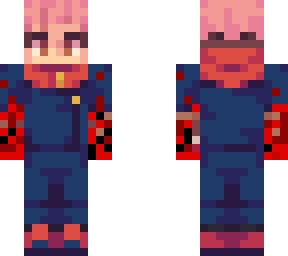 yuji black flash | Minecraft Skin