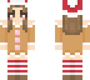 gingerbread girl outfit | Minecraft Skin