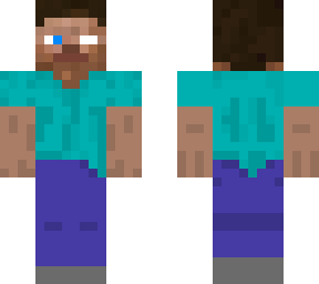 half steve and half herobrine | Minecraft Skin