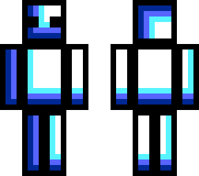 Blue Void Swirl Guy | Minecraft Skin