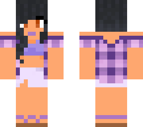 Aphmau purple dress starlight | Minecraft Skin