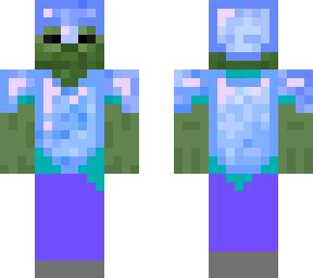 Enchanted diamond armor zombie(helmet chestplate) | Minecraft Skin
