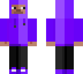 Minecraft Steve with Purple Hoodie | Minecraft Skin