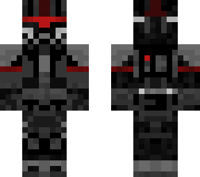 black clone trooper | Minecraft Skin