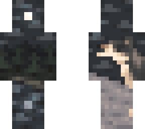 cold moon // pixel art | Minecraft Skin