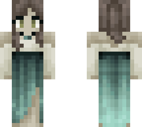 Medieval Dress Ponytail | Minecraft Skin