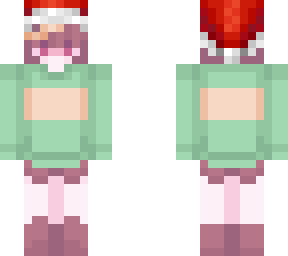Chara with christmas hat | Minecraft Skin