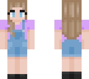 Cute Overall Girl | Minecraft Skin