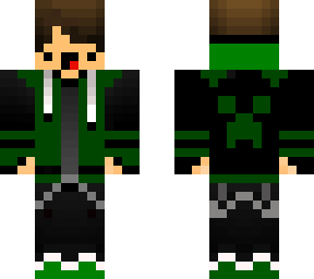 Derpy Gamer Boy (Green) | Minecraft Skin