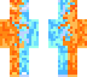 Fiery and Icy Skin to stand out! | Minecraft Skin