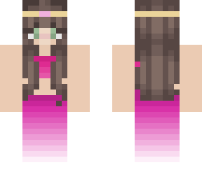 Pink mermaid | Minecraft Skin