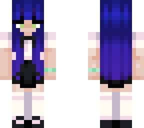 purpleish school girl (oc Opel) | Minecraft Skin