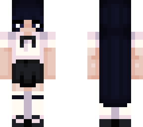 long navy school girl (oc Bex) | Minecraft Skin