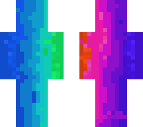 Rainbow wave | Minecraft Skin