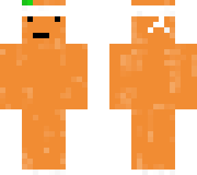 Orange Fruit Skin with Headband (Slim and Simplified) | Minecraft Skin