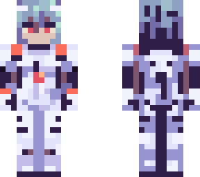 Rei Ayanami (Pilot suit Ver.)|Evangelion| | Minecraft Skin