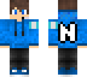 Blue Gamer Boy | Minecraft Skin