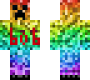 Bob The RGB Creeper | Minecraft Skin