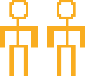 orange stickman 3d | Minecraft Skin