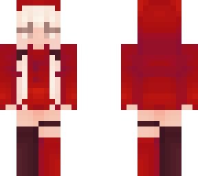 Red hoodie girl | Minecraft Skin