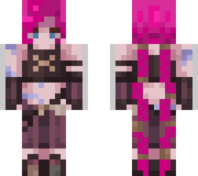 jinx pink hair | Minecraft Skin