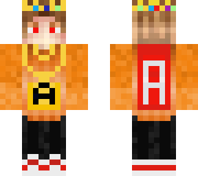 Azurax000 + Technoblade crown | Minecraft Skin