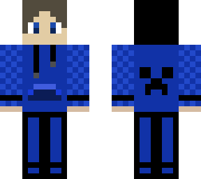 Cool Blue Gamer Boy | Minecraft Skin