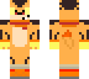 pyro the wolf (my oc) | Minecraft Skin