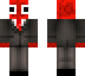 redstone man in suit | Minecraft Skin