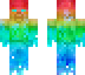 Soulful Rainbow Steve | Minecraft Skin