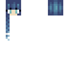 blue hair base | Minecraft Skin