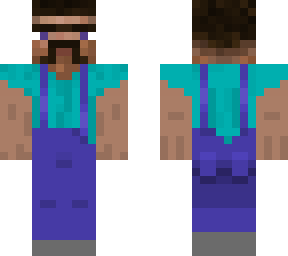 Low taper fade + Hillbilly Steve | Minecraft Skin